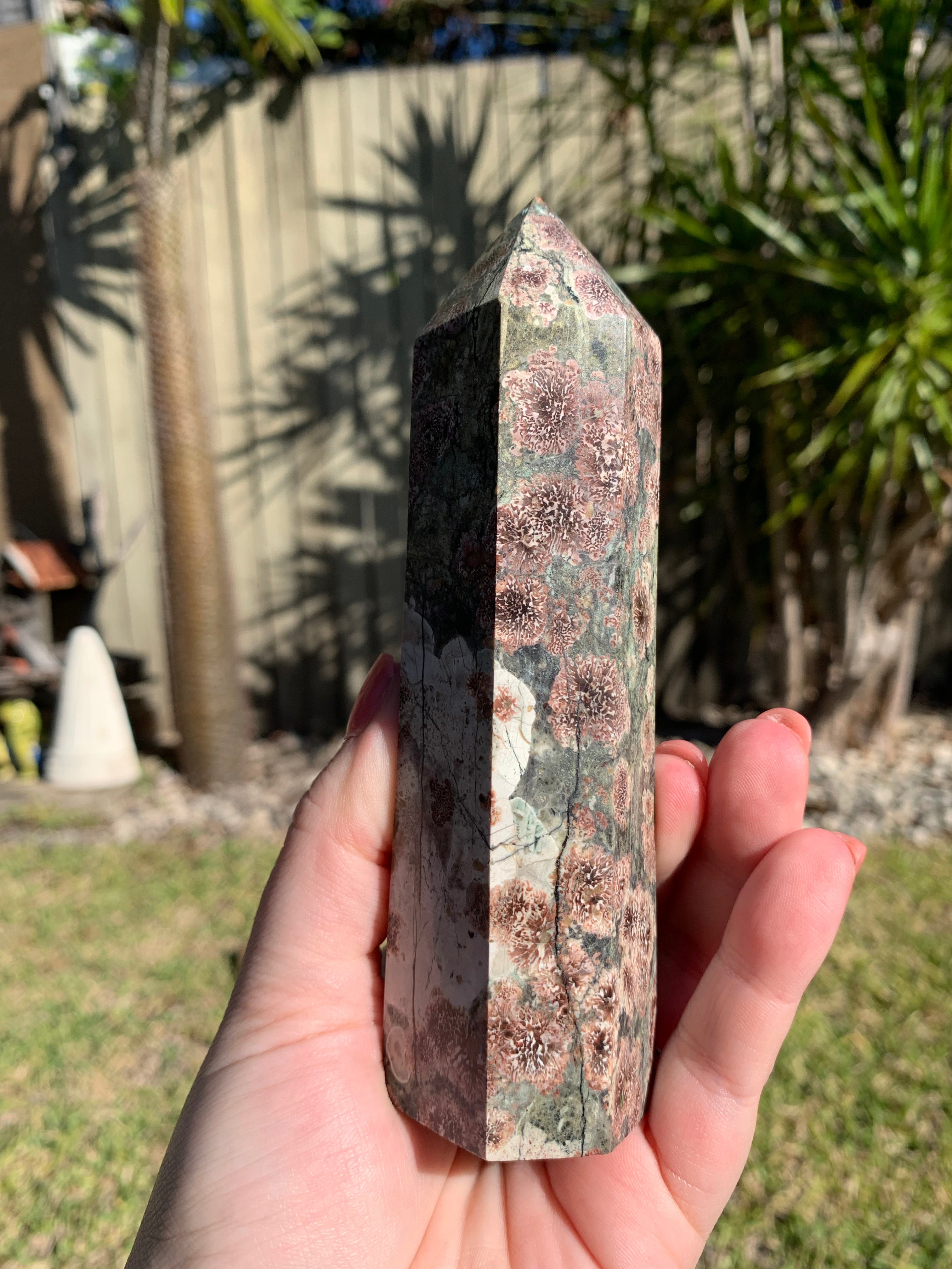 Flower Jasper Tower – EnokiCrystals